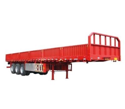 Industry Transport 3 Axles Side Wall Semi Trailer with Mechanical Suspension Wosheng