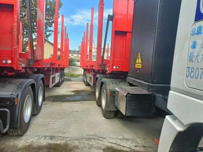 Cina Trasporto di tronchi e armature con i nostri 3 assi di legno piatto semirotorino King Pin Opzioni in vendita