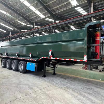China Semi-reboque traseiro de 3 eixos FUWA/Wosheng 40-60tons CBM Tipper Tipping Truck Trailers à venda