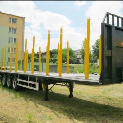 China 12.00R22.5 banden multi- 3 as 4 as 5 as hout log transport hout platbed half-trailer Te koop