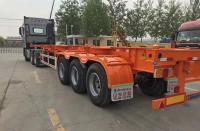China 20ft Container Platform Trailer Skeleton Semi Trailer Chassis for Container Transport for sale