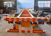 China 20ft Container Platform Trailer Skeleton Semi Trailer Chassis for Container Transport for sale