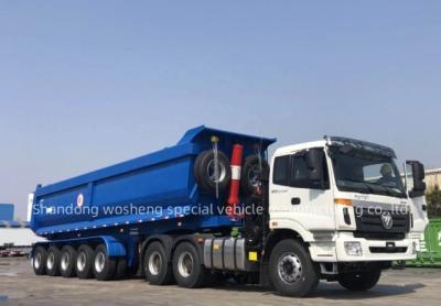 Cina Suspensione meccanica 40-100 tonnellate Max Payload Dump Tipper Truck Trailer per il trasporto del minerale in vendita