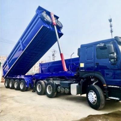 Cina Suspensione meccanica 40-100 tonnellate Max Payload Dump Tipper Truck Trailer per il trasporto del minerale in vendita