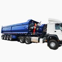 China Customer's Request 100Tons Rear Dump Trailer for Durable and Safe Transportation for sale