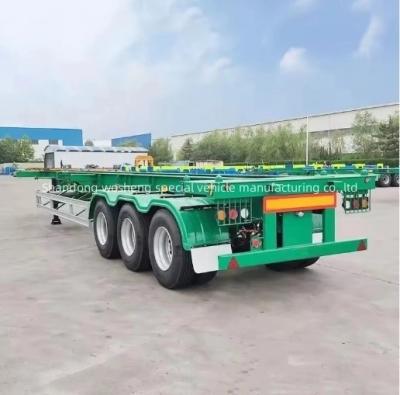 中国 90wmm*13/16厚さ mm*10層 レフスプリング 40ft スケルトン コンテナ用セミトレーラー 販売のため