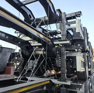 Cina 3 assi FUWA Semi-remorco scheletrico per 50 tonnellate Container a carico massimo Chassis Semi-remorco in vendita