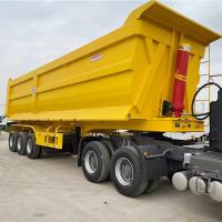 China Durable 40 Cubic 3 Axle U Shape Rear Dump Semi Trailer for Construction Material for sale