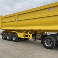 China Durable 40 Cubic 3 Axle U Shape Rear Dump Semi Trailer for Construction Material for sale