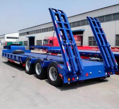 Cina Woshang Mading Escavatore a asse a ruote multiple attrezzature pesanti caricatore basso semirimorchio per camion in vendita