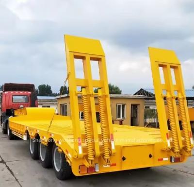 Cina Woshang Mading Escavatore a asse a ruote multiple attrezzature pesanti caricatore basso semirimorchio per camion in vendita