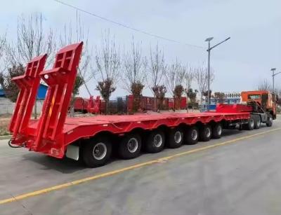 Cina Woshang Mading Escavatore a asse a ruote multiple attrezzature pesanti caricatore basso semirimorchio per camion in vendita