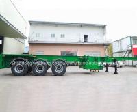 China 20Ft 40Ft Container Trailer Skeleton Semi Trailer with Customer's Request in Nigeria for sale