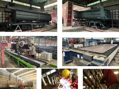 China 48FT Flatbed/Skeleton Terminal Port Container Shipping Trailer Truck with Main Beam Q345B for sale