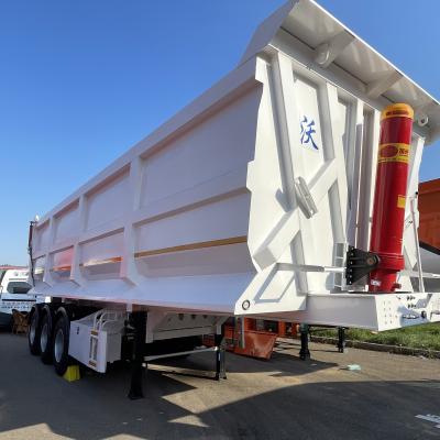 Cina 3 assi 10 metri semirimorchio a piegatura a forma di U per il trasporto di pietra in vendita