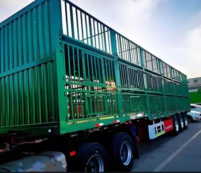 China -Spot Semi-Trailer Cattle Sheep Horses Transportation High Strength Load Fence Trailer for sale
