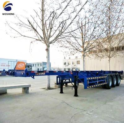 Cina WOSHENG Tri-Axle 40FT 3 assi 40 tonnellate Chassis di carico Scheletro semirimorchio con materiali in vendita
