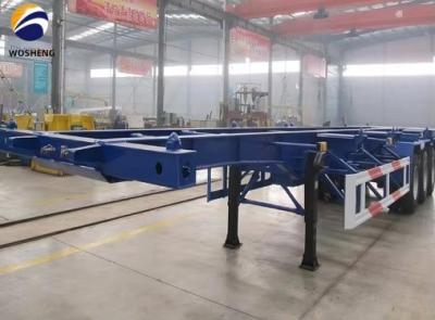 Cina WOSHENG Tri-Axle 40FT 3 assi 40 tonnellate Chassis di carico Scheletro semirimorchio con materiali in vendita