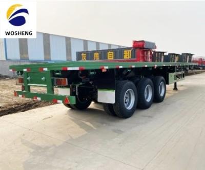Cina Carico massimo di 100 tonnellate semirimorchio ideale per il trasporto di container da 20 piedi 45 piedi 40 piedi in vendita