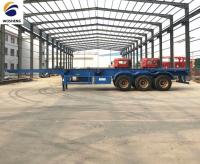 China Steel Extendable Frame  Chassis Semi Trailer for 20-40 ft Container for sale