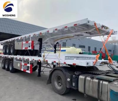Cina Carico massimo di 100 tonnellate semirimorchio ideale per il trasporto di container da 20 piedi 45 piedi 40 piedi in vendita