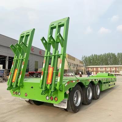 中国 150トンの最大積載 重荷輸送用低床半トレーラー 販売のため
