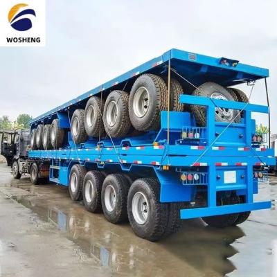 Китай Самый низкий 30T-100T полуприцеп 20ft-45ft контейнерный грузовик 2-4 оси плоскополосной оболочки 9.0-22.5 продается