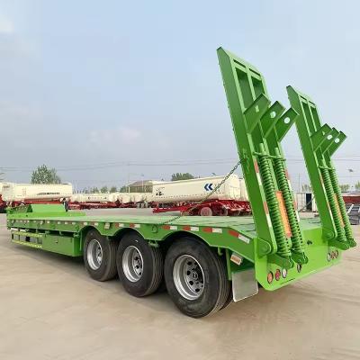 中国 150T最大重荷 低床半トレーラー トラック トラクタートレーラー 重荷着陸車 販売のため