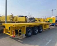China 20ft 40ft Container Cargo Flatbed Semi Trailer with Lock Durable and Versatile Design for sale