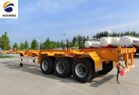 China Mechanical Suspension Skeleton Container Trailer for 20ft 40ft 45ft Containers for sale