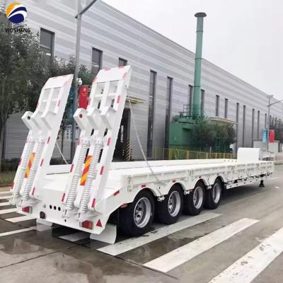 中国 低平床トラック トレーラー 最大積載150トン 3軸4軸 販売のため