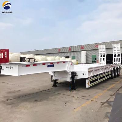Cina Camioni a pianta bassa rimorchio carico massimo 150 tonnellate collo di gallina 3 assi 4 assi in vendita