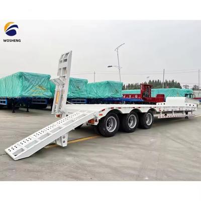 Cina Camioni a pianta bassa rimorchio carico massimo 150 tonnellate collo di gallina 3 assi 4 assi in vendita