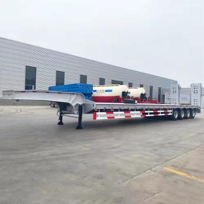 Cina Camioni a pianta bassa rimorchio carico massimo 150 tonnellate collo di gallina 3 assi 4 assi in vendita