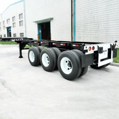 Cina 14 mm/16 mm/8 mm Piastre e 500 mm Altezza 3 asse Skelettone semirimorchio per rimorchio camion in vendita