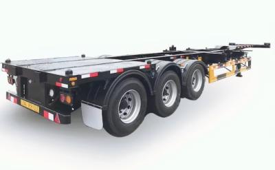 Cina 14 mm/16 mm/8 mm Piastre e 500 mm Altezza 3 asse Skelettone semirimorchio per rimorchio camion in vendita