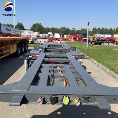 中国 40ft 45ft 3 アクセル 輸送 コンテナ 骨格 トレーラー ゴースネック シャーシ 半トラック トレーラー 販売のため