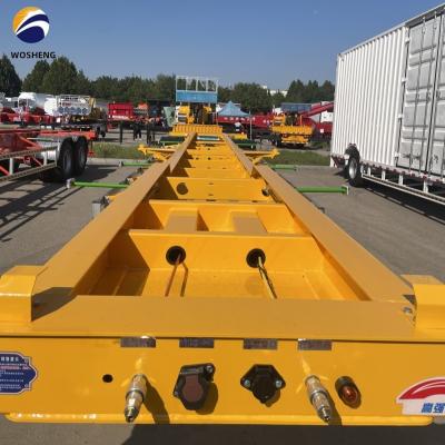 China Container Transport 40ft 12m Container Trailer Chassis for 20 Feet and 40 Ft Containers for sale