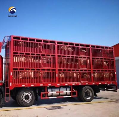 China 3 Axles 20-60tons High Fence Semi Trailer with SAF Two Speed 28t Heavy Duty Landing Gear for sale