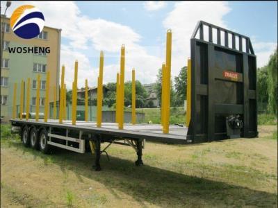 Cina 3 assi Flatbed Truck Trailer La scelta migliore per il trasporto di container da 20 piedi e 40 piedi in vendita