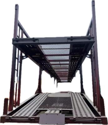China 2-Axle Enforced Mechanical Suspension Car Transport Semi Trailer for Vehicle Transport for sale