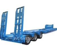 China Hydraulic Low Platform Semi-trailer for Low Loader Trailer Max Payload 30-100tons for sale