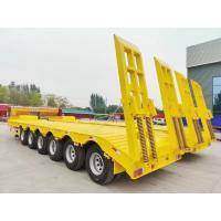 China Hydraulic Low Platform Semi-trailer for Low Loader Trailer Max Payload 30-100tons for sale