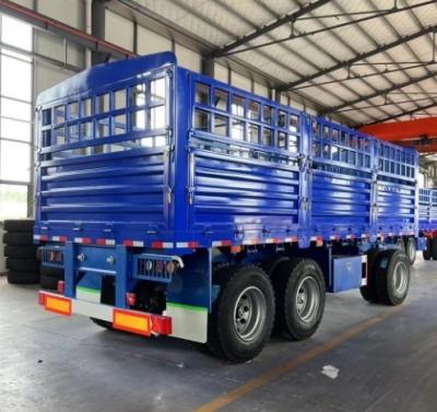 China Reboque de caminhão de 2 eixos Reboque hidráulico de inclinação completa para transporte de minas de carvão de areia à venda