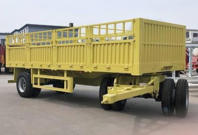China 500mm Q345 Kohlenstoffstahl Zugstange Zaun Vollanhänger mit 3 Achsen 40-100 Tonnen Kapazität zu verkaufen
