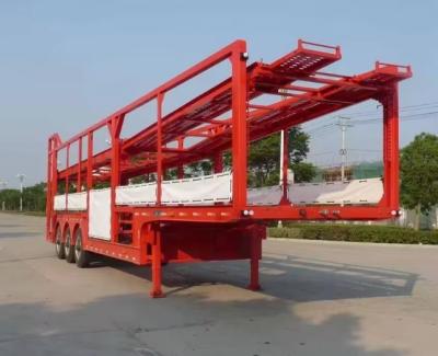 China Transporte 6-10 Coches con Wosheng 2 Ejes Remolque de transporte de coches y diseño de cubierta doble en venta