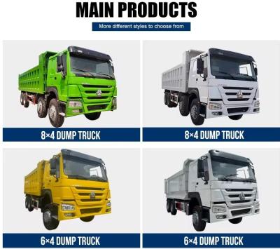Cina 10-15T Peso totale del veicolo Sinotruk Haowo Dump Truck di seconda mano 375 cavalli in vendita