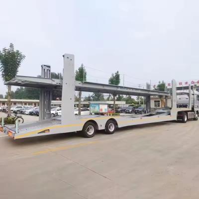 Cina Semi-rimorchio con 2 o 3 assi, trasportatore di auto in acciaio, trasportatore idraulico con pneumatici 12R22.5 in vendita