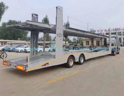 Cina Auto a doppio ponte in acciaio SUV MPV Veicolo di trasporto Carrier Truck Semi-trailer per il mercato in vendita