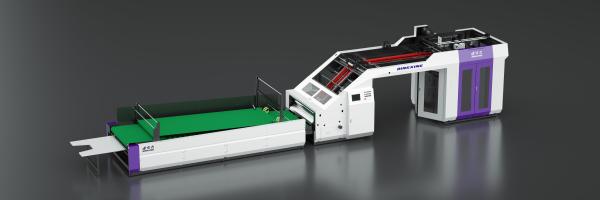 120GSM-800GSM feuille supérieure flûte plastifieuse Machine écran tactile plastifieuse